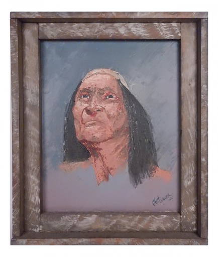 Osborn, Native American Oil On Canvas