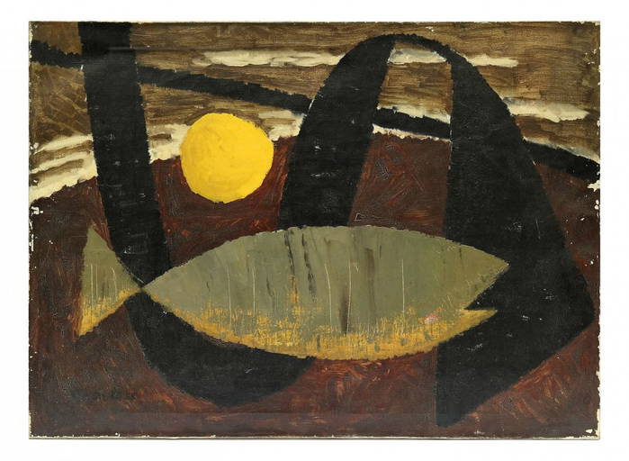 Biren De, "moon & The Fish"