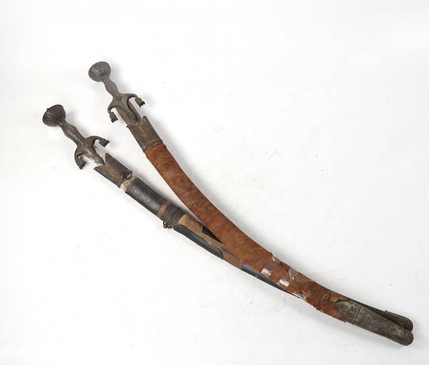 Two Antique Polawar Afghan Swords