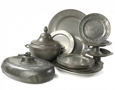 A Group Of Two Pewter Containers
