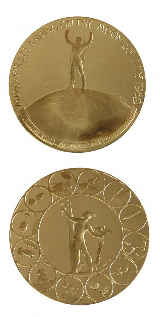 U.S. 1969 Moon Landing Gold Medal - Mar 11, 2016 | Roland NY in NY