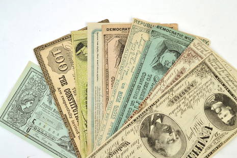 Political "greenback" Party Advertisement.