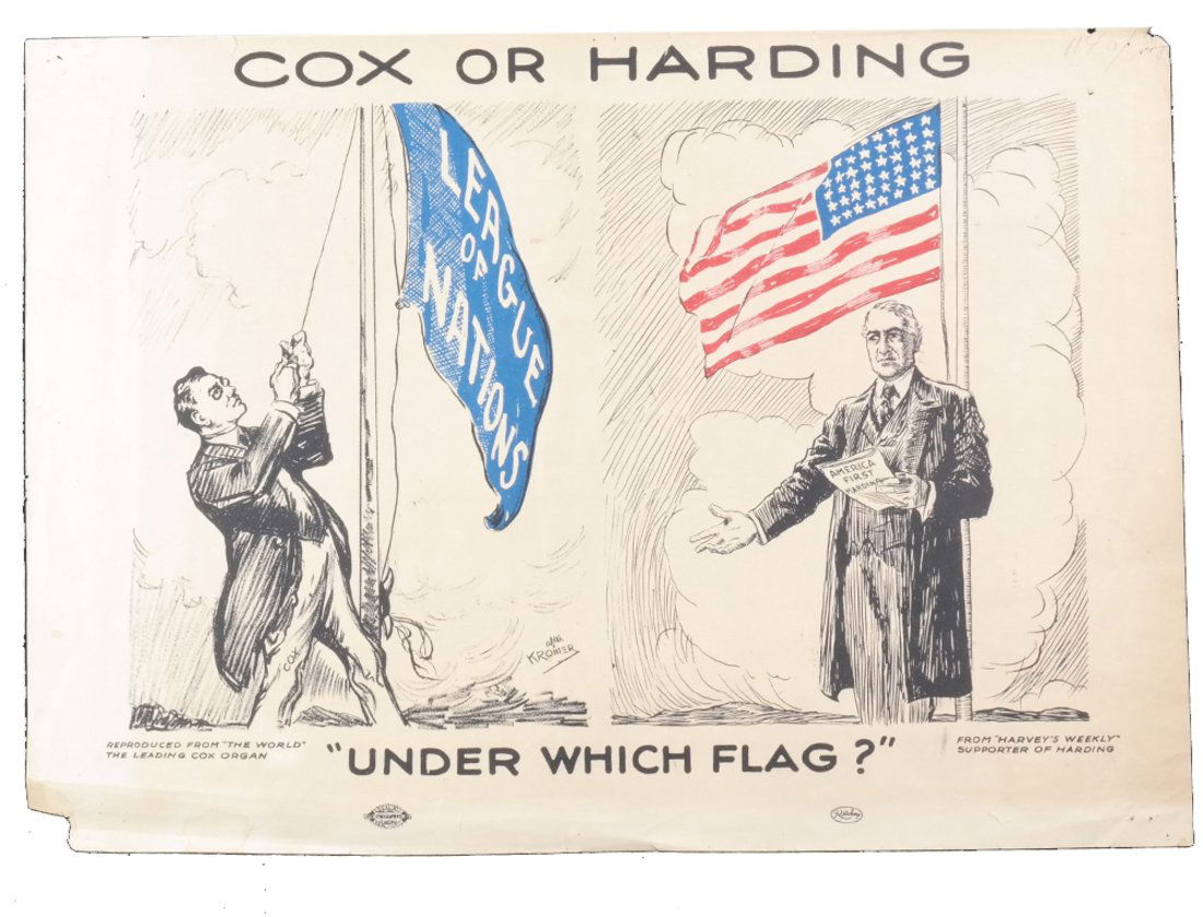 Cox & Harding 1920 Political Cartoon