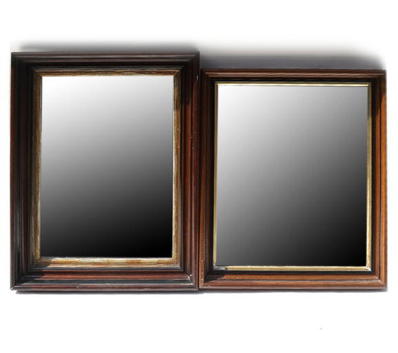 Two Similar Ogee Mirrors