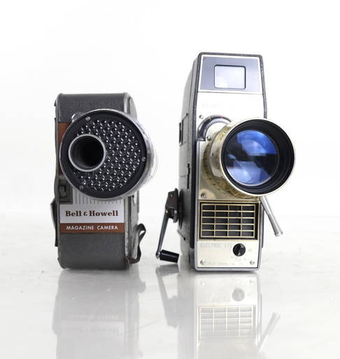 Two Vintage Bell & Howell Movie Cameras