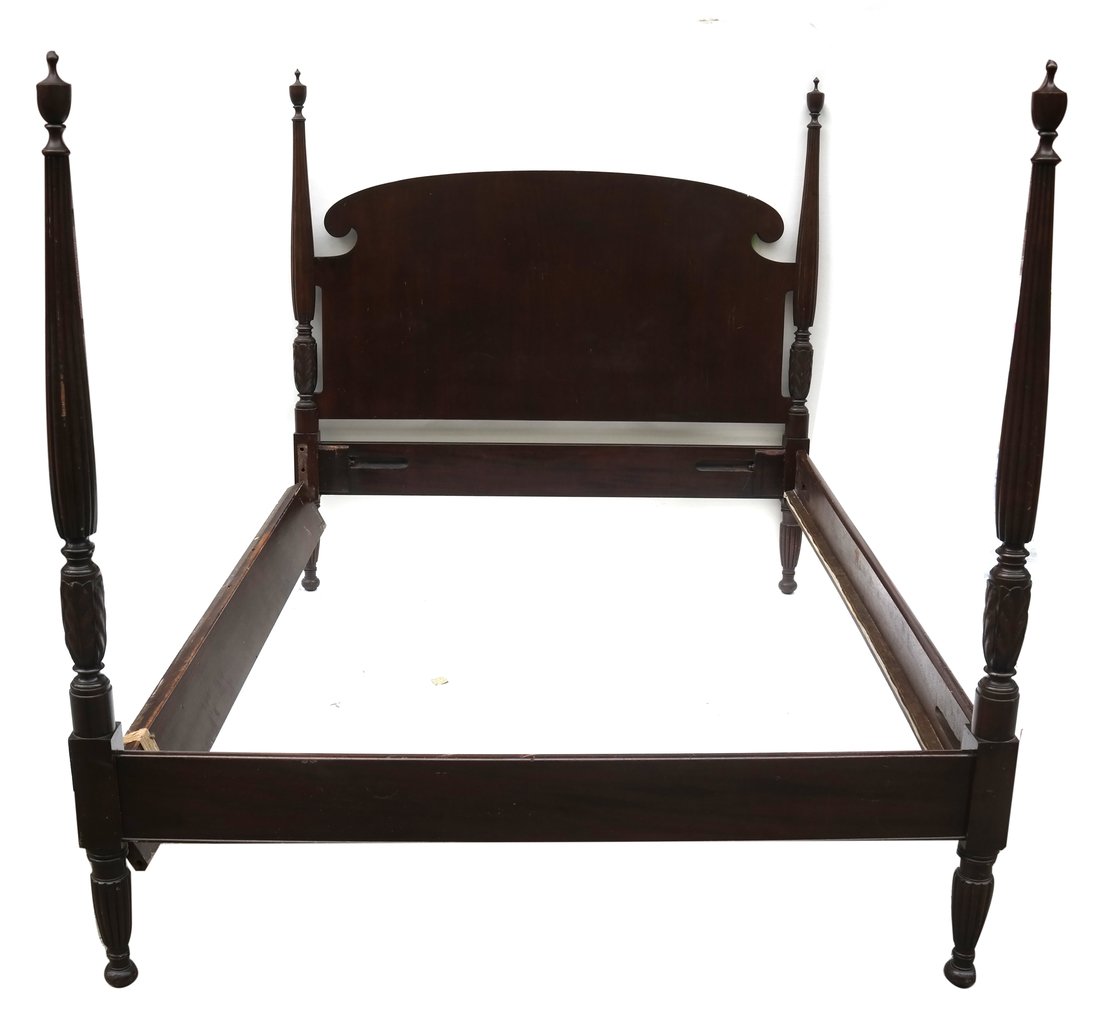 Sheraton Style Four Poster Bed