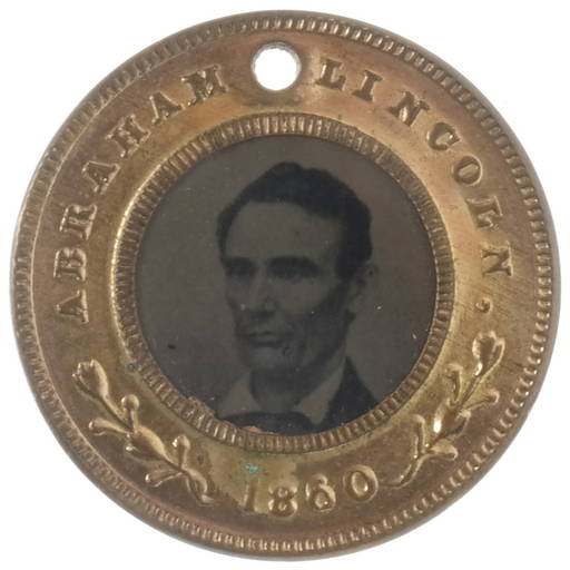 A. Lincoln & H. Hamlin 1860 Campaign Pristine Ferrotype