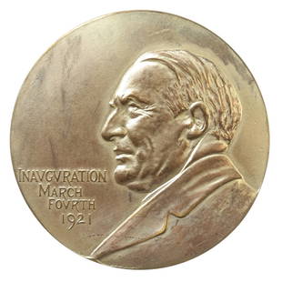 Warren Gamaliel Harding Presidential Inaugural Medal,
