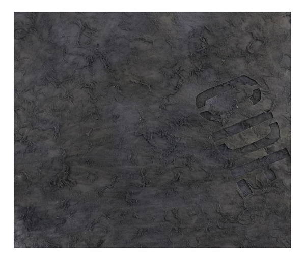 Joan Mathews, "gray Cde" Stencil Cutout Handmade