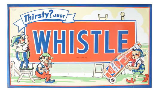Whistle Orange Soda Sign