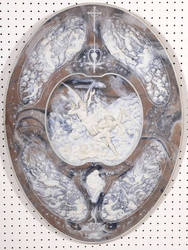 "incolay Stone" Oval Plaque. Made From An English