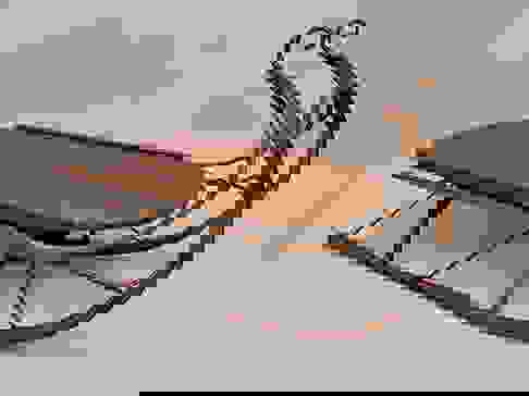 Circa 1870's Forged Iron & Steam Bent Wood Large Decorative Sled. Has ...