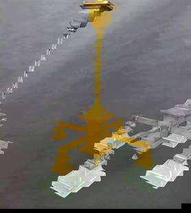 Circa 1850's Figural 6 Arm Gas Chandelier / Gasolier Attributed To ...