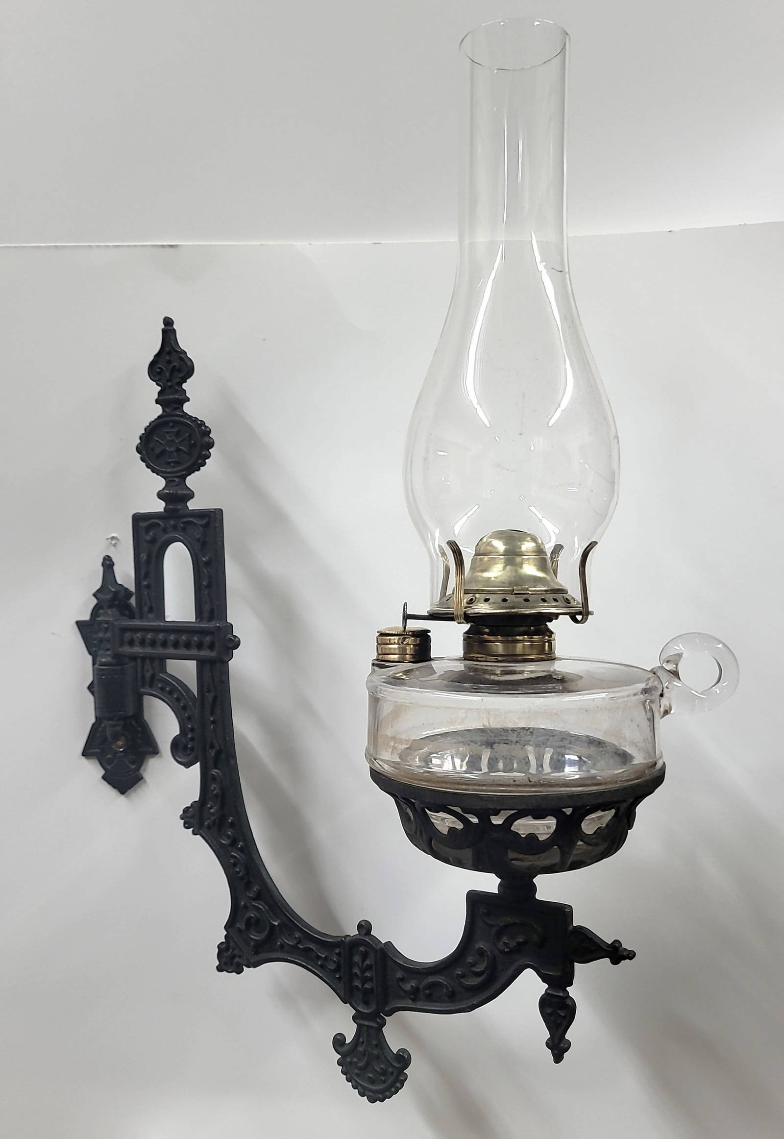 1880's Cast Iron Oil Lamp Signed B& H Lamp Co. This Is Pictured On Page ...