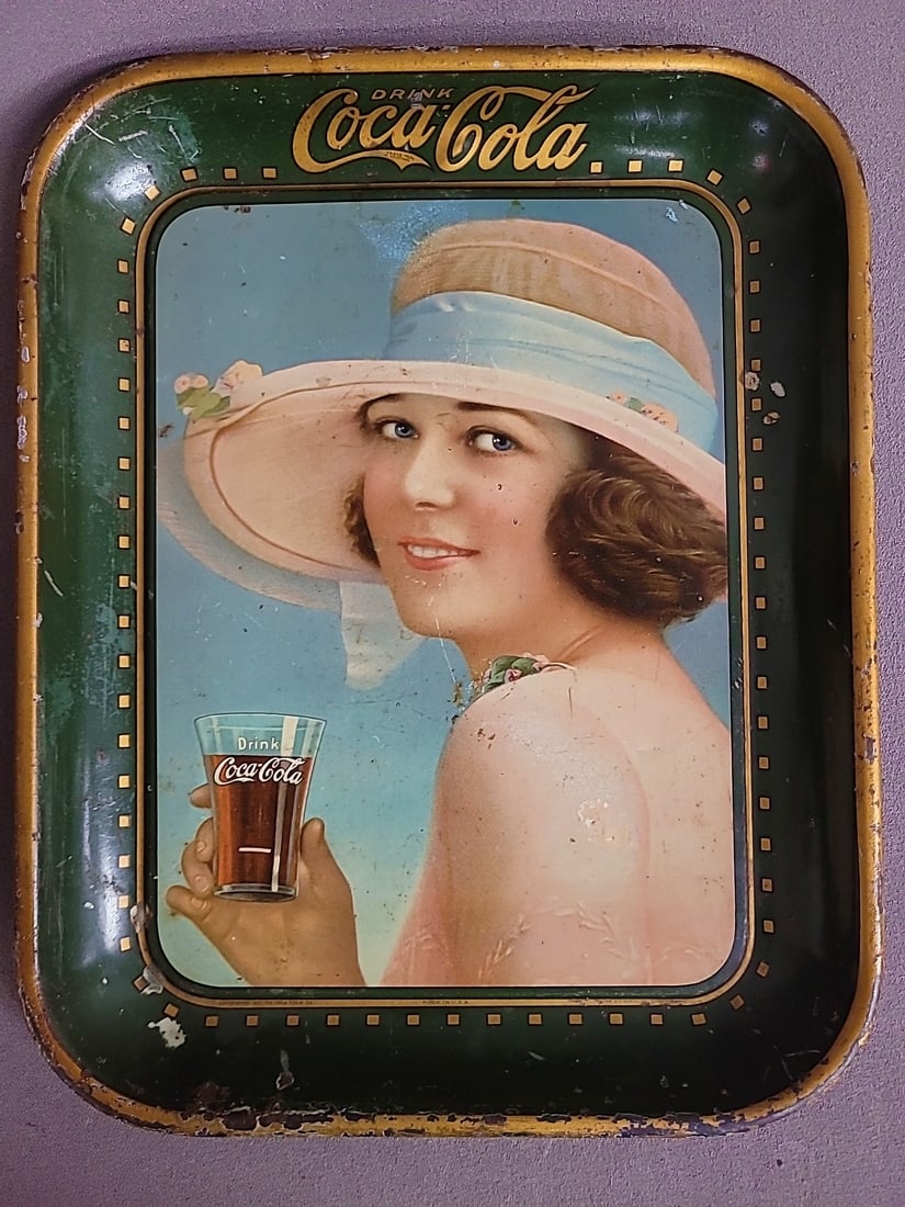 Early Signed Coke Tray. Marked Copyright 1921 Coca Cola Co. -the Hd ...