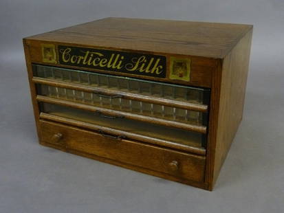 Corticelli Silk Spool Cabinet.