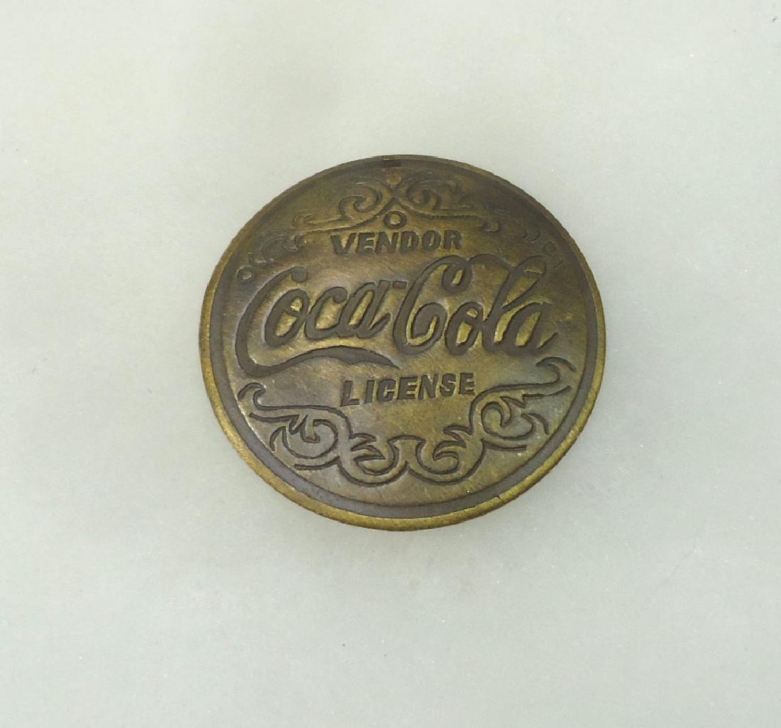 Modern Coca Cola Vendor License Badge