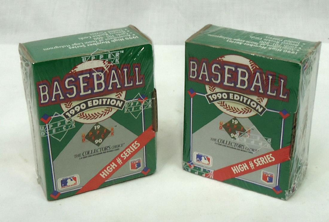 2 Sealed Boxes 1990 Upper Deck Baseball Cards