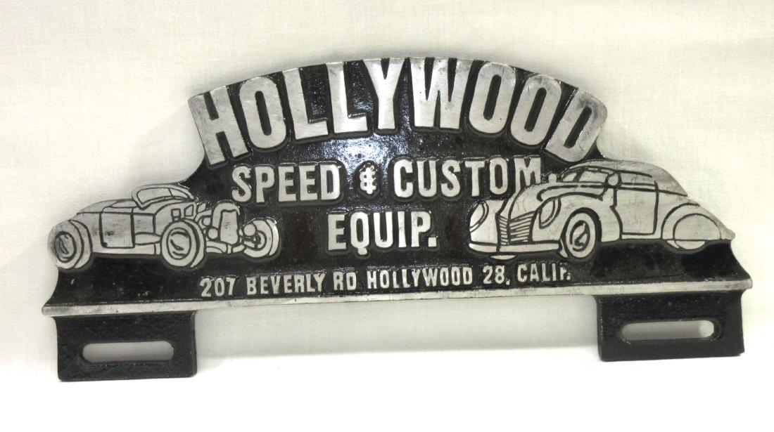 Modern Hollywood Speed Shop License Plate Topper - Mar 02, 2019 ...