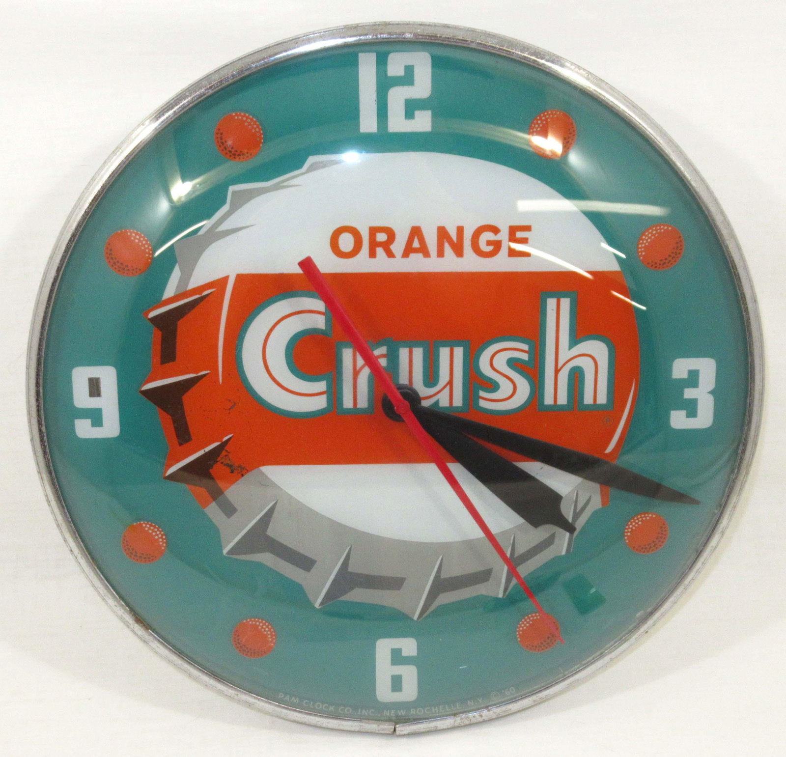 Orange Crush Clock - Sep 28, 2019 | Martin Auction Co. in IL