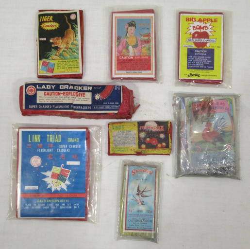 8 Packages Of Vintage Firecrackers