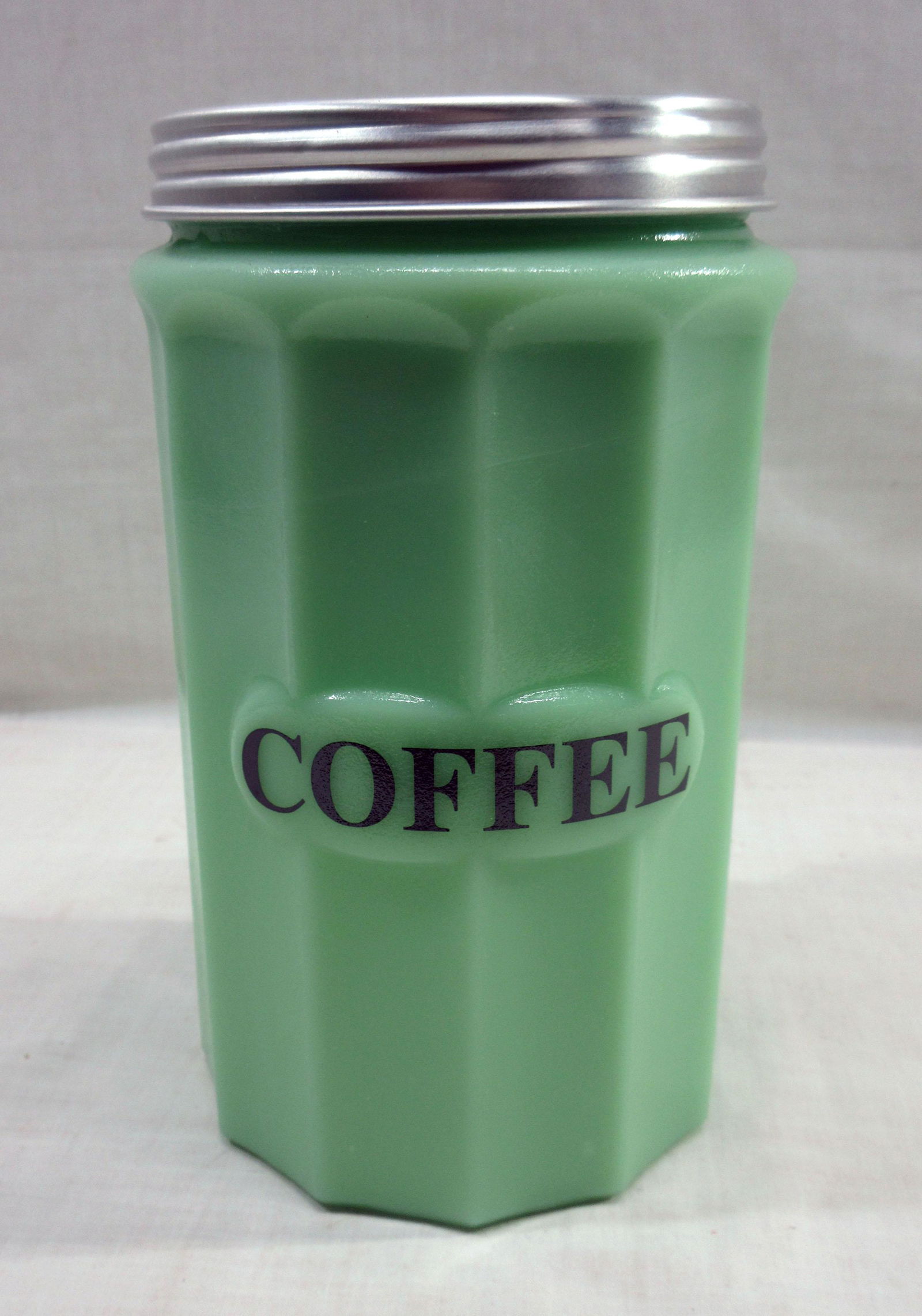 Jadeite Coffee Jar