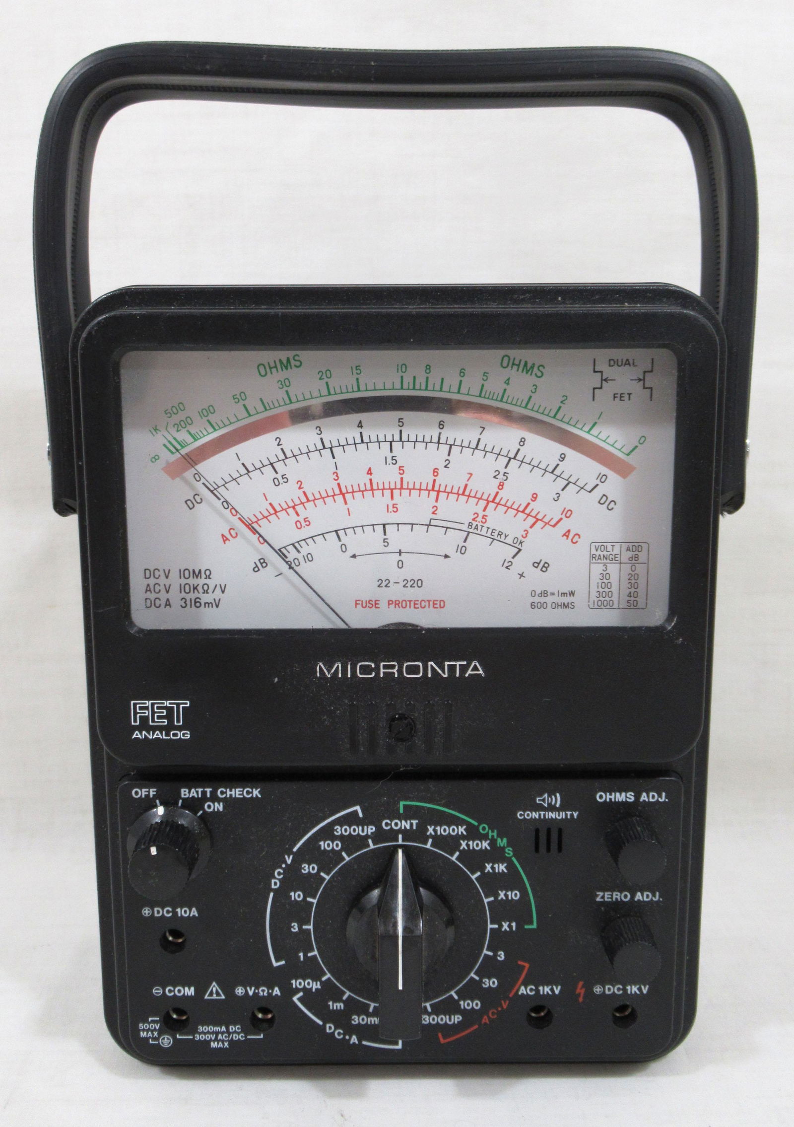 Micronta FET Analog AC/DC Multitester ohm Meter - Jul 06, 2020 | Martin ...