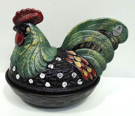 Fenton Rooster On Nest