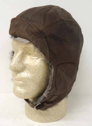 Wwii Japanese Leather Flying Cap