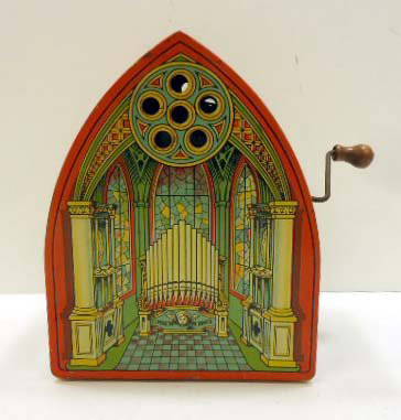 Chein Tin Litho Crank Organ