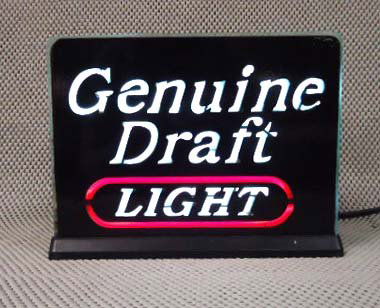 Genuine Draft Beer Lighted Sign