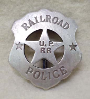 Silver Metal Indian Rr Police Badge