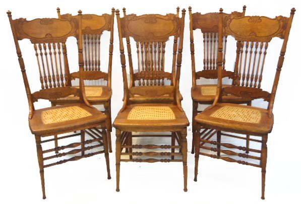 6 Larkin Press Back Chairs