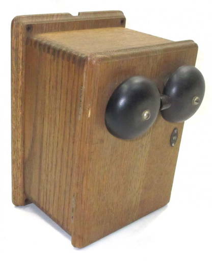 Oak Telephone Ringer Box