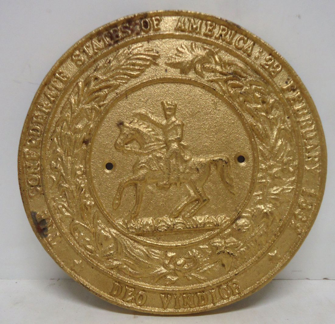 C.i. Plaque "the Confederate States Of America"