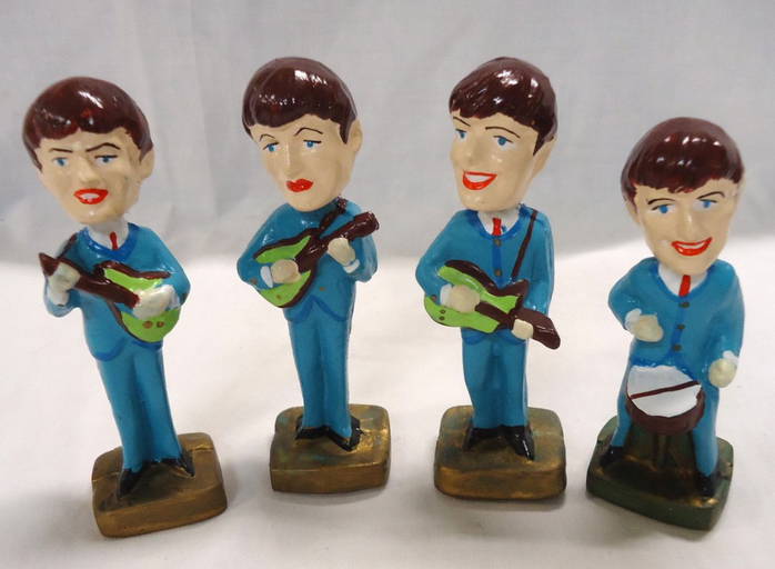 Modern Set Of Beatles Nodders