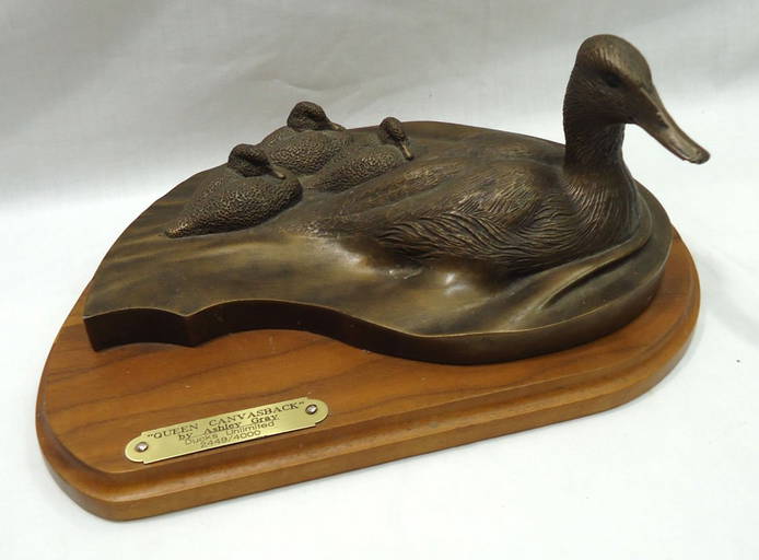 Solid Bronze Duck Statue