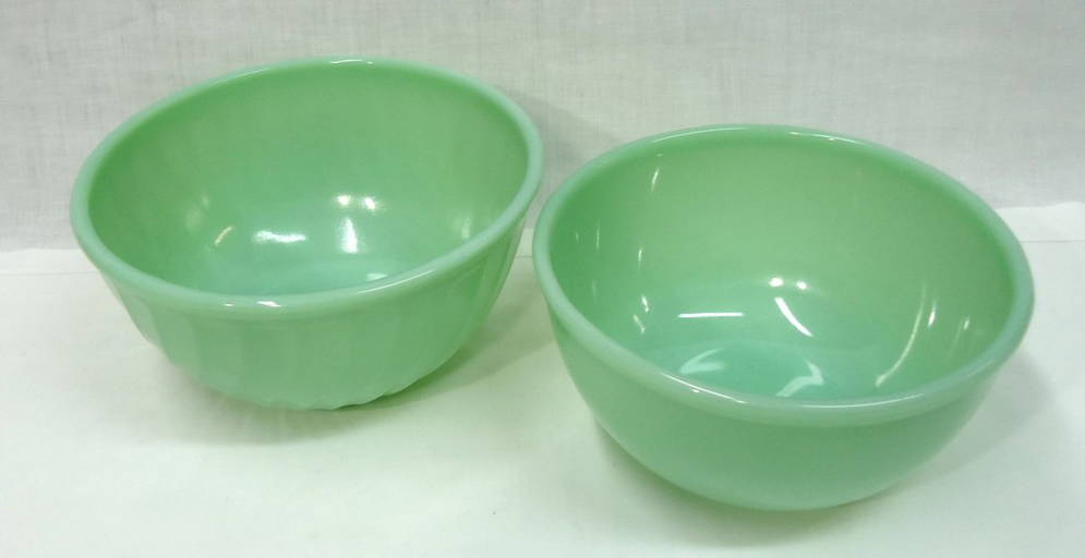 2 Fire King Jadeite Bowls