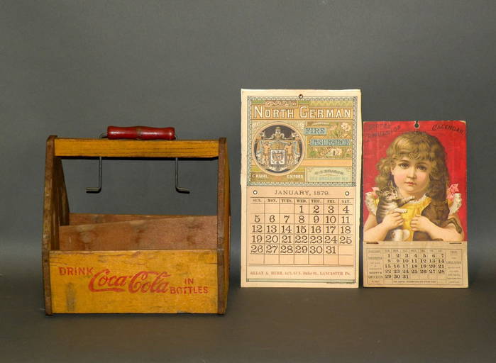 2 Advertising Calendars & Coca Cola Carrier