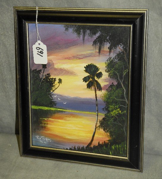 Pat Rollins Florida Highwaymen style artist oil on - Jul 01, 2015 ...