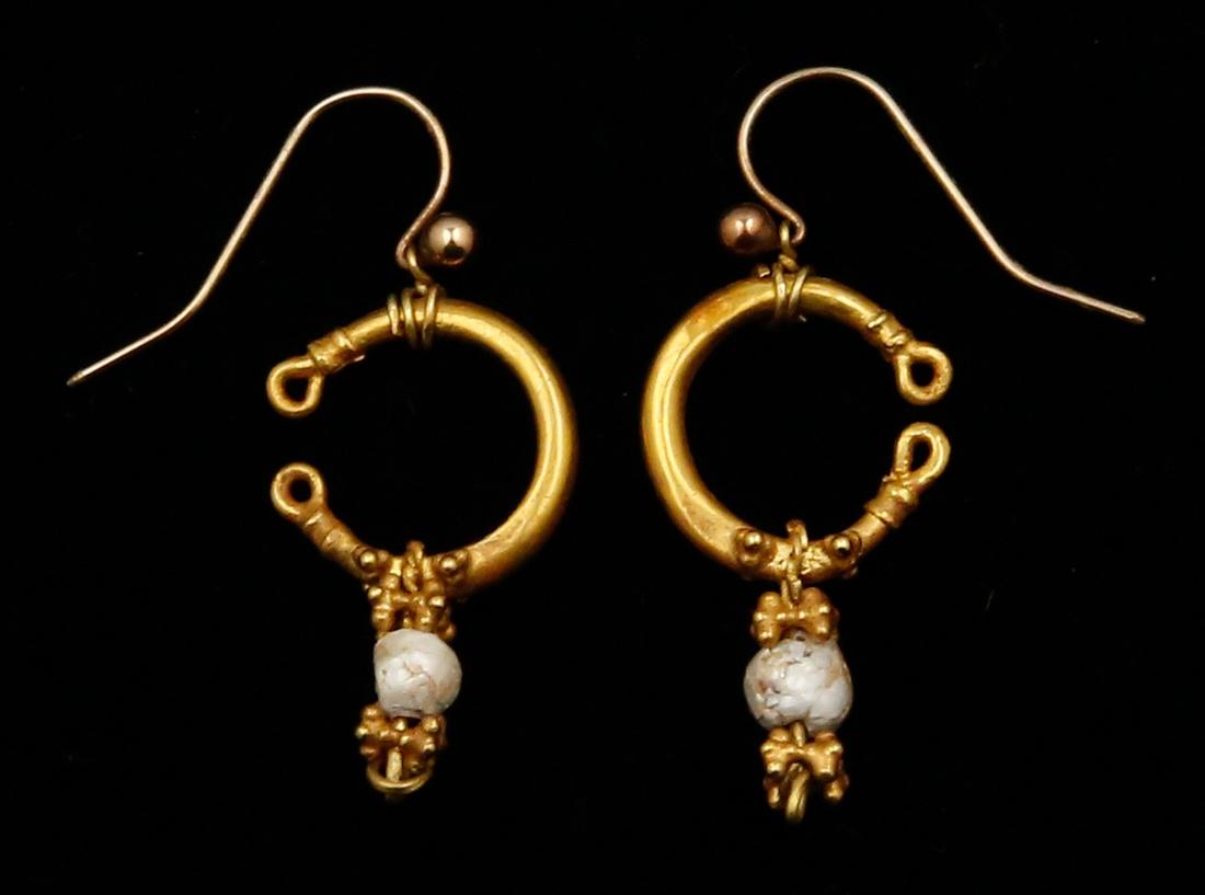 EXTREMELY RARE ANCIENT ROMAN PEARL GOLD EARRINGS (#0142) on Nov 20 ...