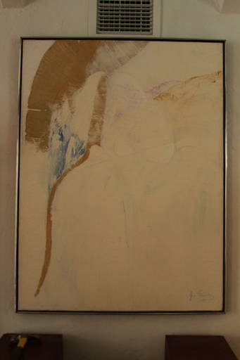 Juan Sanchez Abstract White Painting