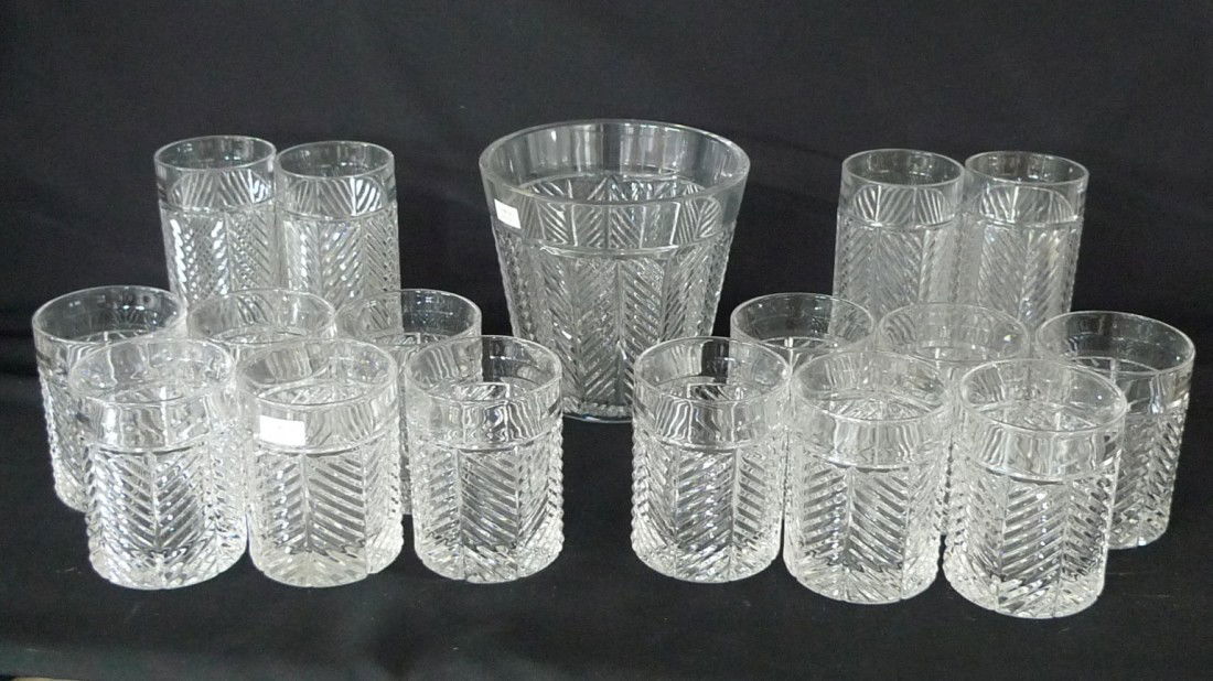 Ralf Lauren Herringbone Glass Set