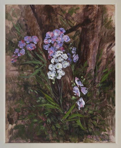 Héctor Cruz, Flores, Firmado Y Fechado Dic. 2000. Óleo