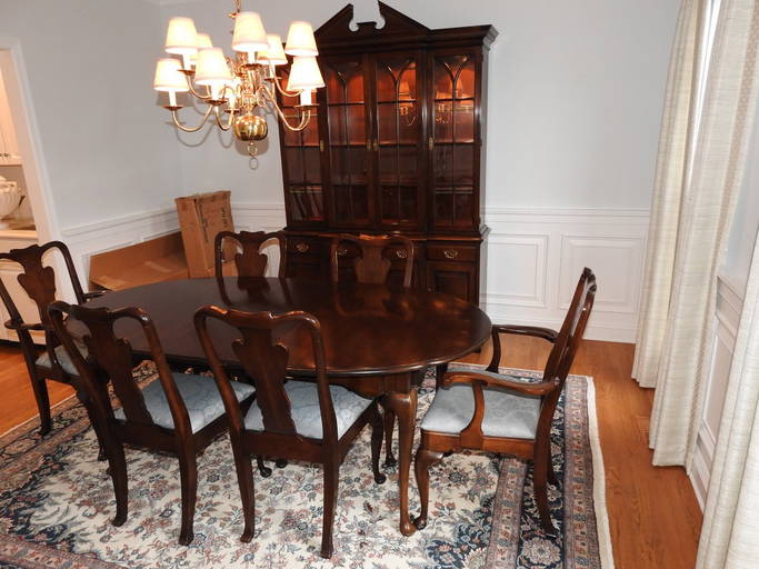 9 Pc. Cherry Queen Ann Dining Room Set By " Statton"