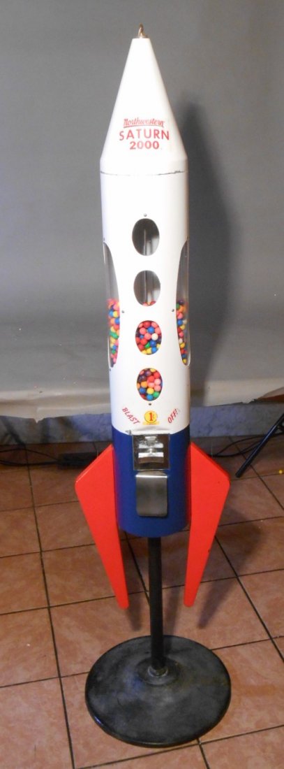 Rocket Ship Gumball Machine
