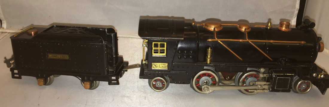 Lionel Prewar 261 O Gauge Steam Engine And Tender