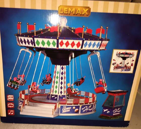 Lemax O Gauge Cosmic Swing Carnival Ride