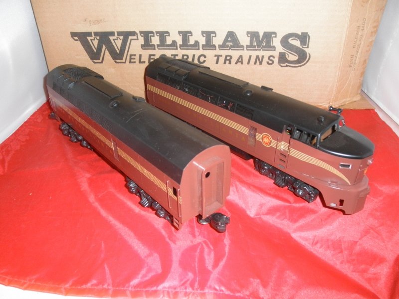 WILLIAMS BRASS PRR O GAUGE SHARKNOSE AB DIESEL SET OB