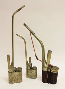 2 1940's Oriental Opium Pipes